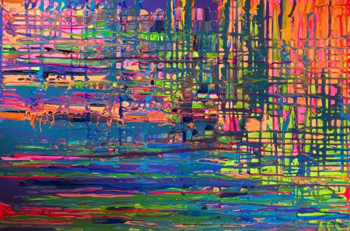 Summer Edge - Angela Rose Walling Art - Paintings & Prints, Abstract ...