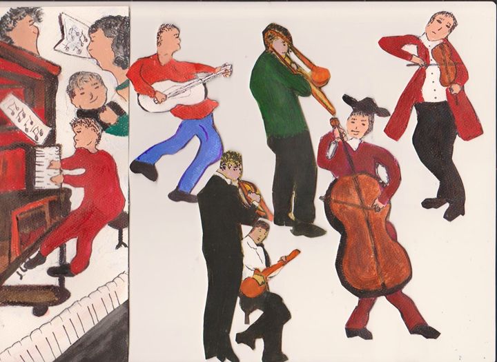 ALL MUSICIANS WITH SINGERS - ART CREATIONS BY OLGA - Paintings & Prints ...