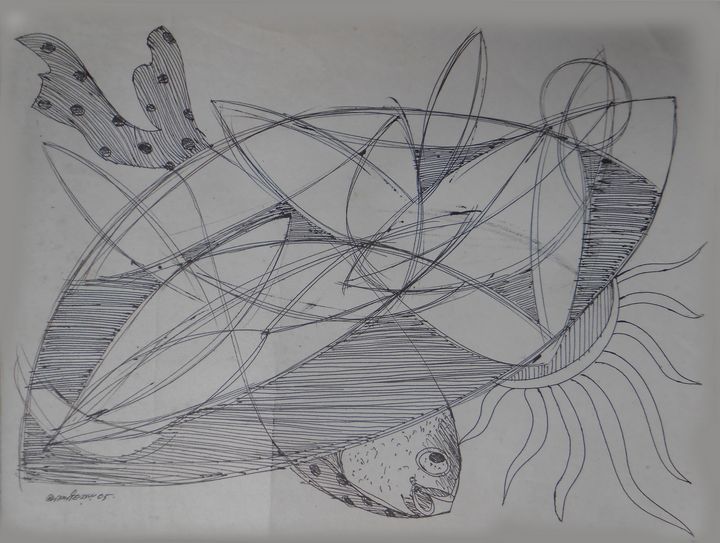 When A fish - Roy_all Art Gallery - Drawings & Illustration, Abstract ...