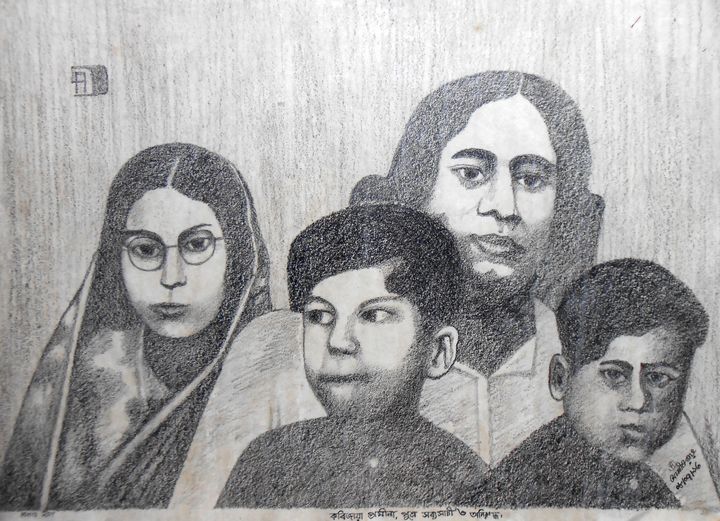 A Family - Roy_all Art Gallery - Paintings & Prints, People & Figures ...