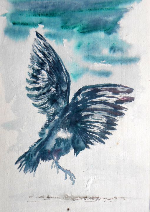 The Sparrow - Roy_all Art Gallery - Paintings & Prints, Animals, Birds ...