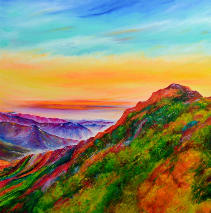 Colour My World - ORIGINAL SOLD - Elizabeth Cox Fine Art - Paintings ...