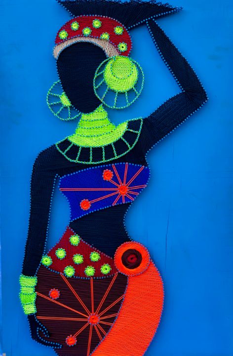 African woman - Stringart@MTW - Paintings & Prints, Ethnic, Cultural ...