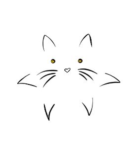 star cat, cat in the form of a star - AchtungStudio - Paintings ...