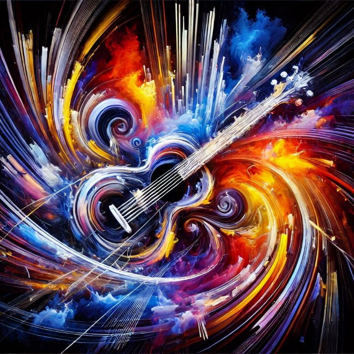 Guitar Gently Weeps - Chaos Studios - Bobby Freeman - Digital Art & AI ...