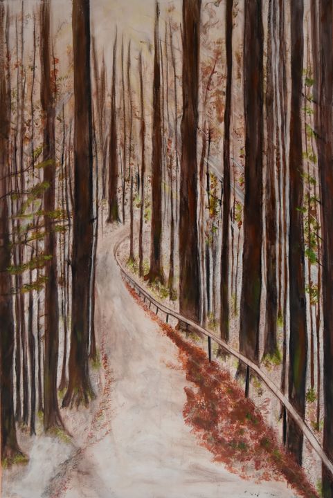 WALK IN THE FOREST - Art by Nazarine - Paintings & Prints, Landscapes ...