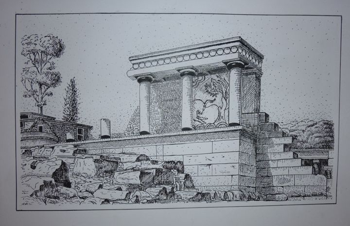 Knossos - Manon - Drawings & Illustration, Buildings & Architecture ...