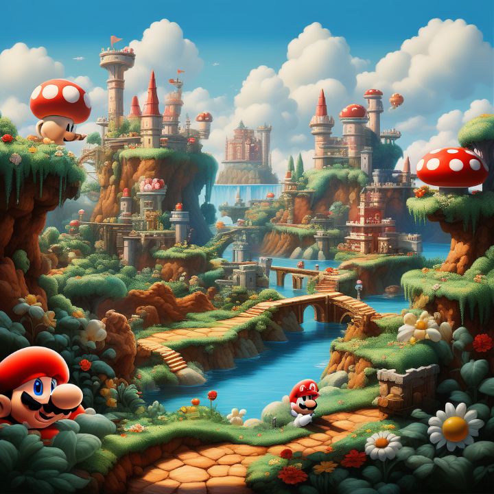 Video Games Land - Full Moon Digital Products - Digital Art & AI ...