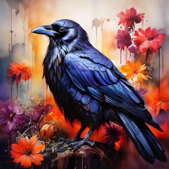 Surreal Symphony in Crow - Full Moon Digital Products - Digital Art ...
