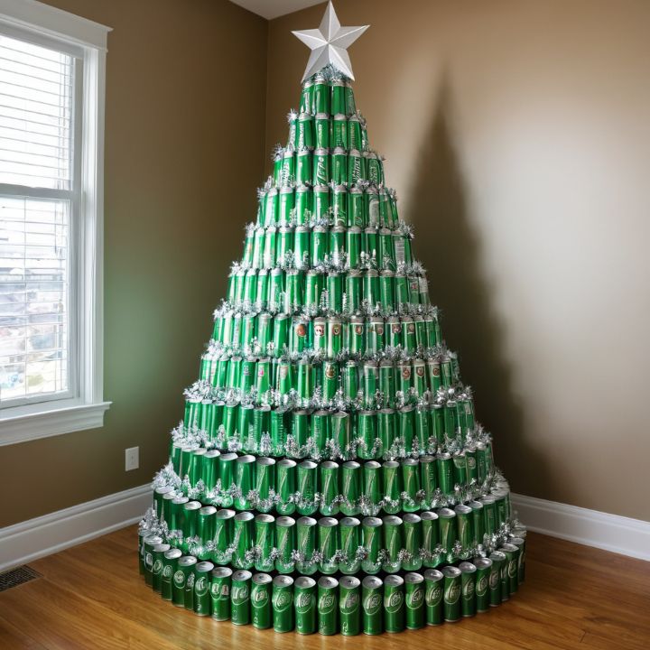 Christmas Tree Made From Soda Cans - Full Moon Digital Products ...
