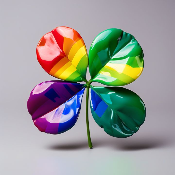 Rainbow Pride Shamrock - Full Moon Digital Products - Digital Art ...