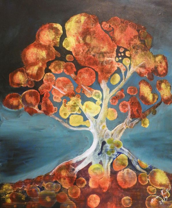White Tree - Anna Kekesi-Kim - Paintings & Prints, Landscapes & Nature ...