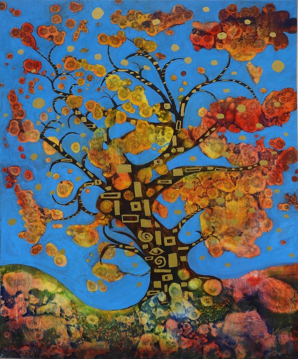 Autumn Fire - Anna Kekesi-Kim - Paintings & Prints, Flowers, Plants ...