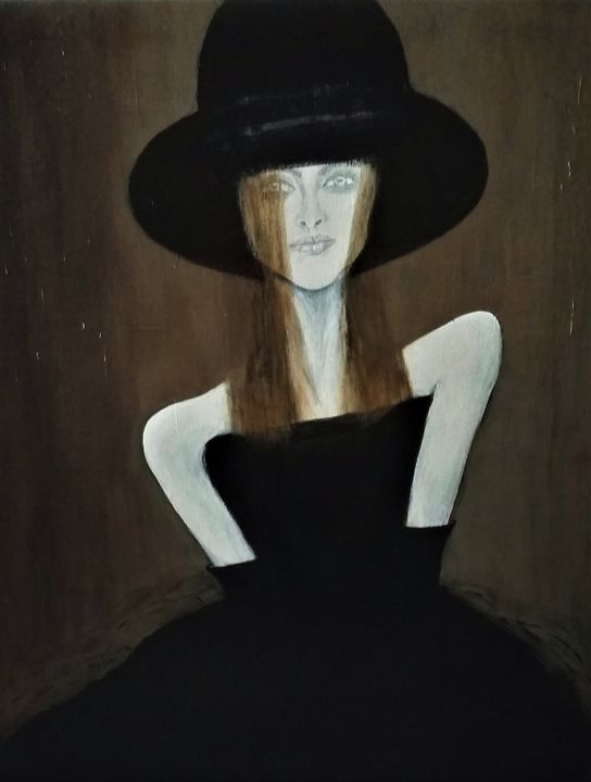 Pondering II - Magda Popovici Art Gallery - Paintings & Prints, People ...