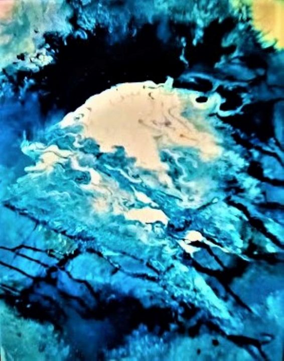 Bleeding in blue - Magda Popovici Art Gallery - Paintings & Prints ...