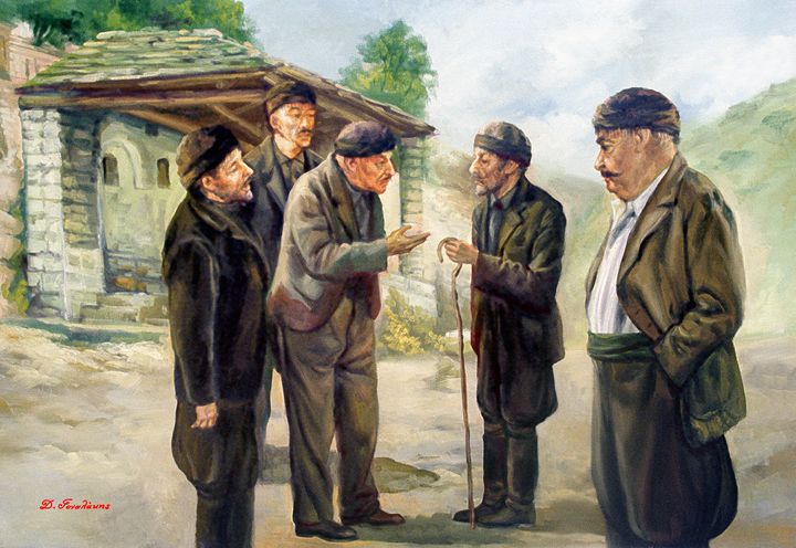 The Argument - Canvas painting Art - Paintings & Prints, People ...