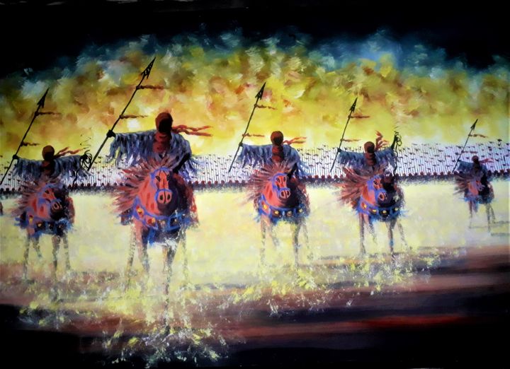 Fulani Warriors - Avardo Lifestyles - Paintings & Prints, Ethnic ...