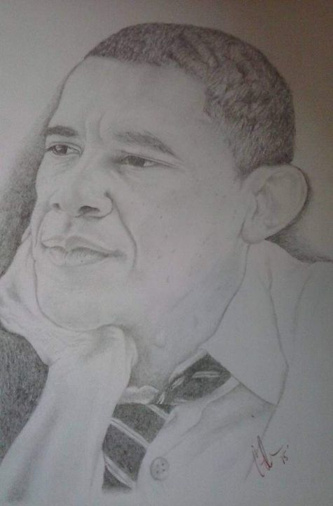 POTUS 44 - Glenn's gallery - Drawings & Illustration, People & Figures ...