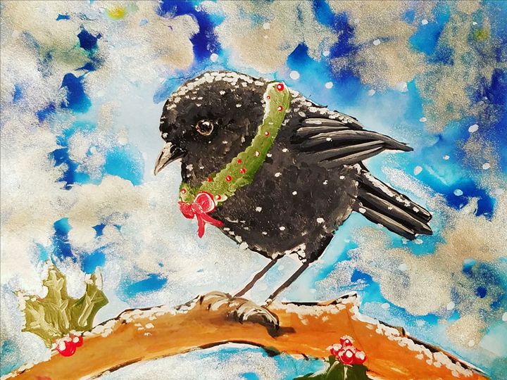 Black Robin - Faces Of The Endangered - Paintings & Prints, Animals ...