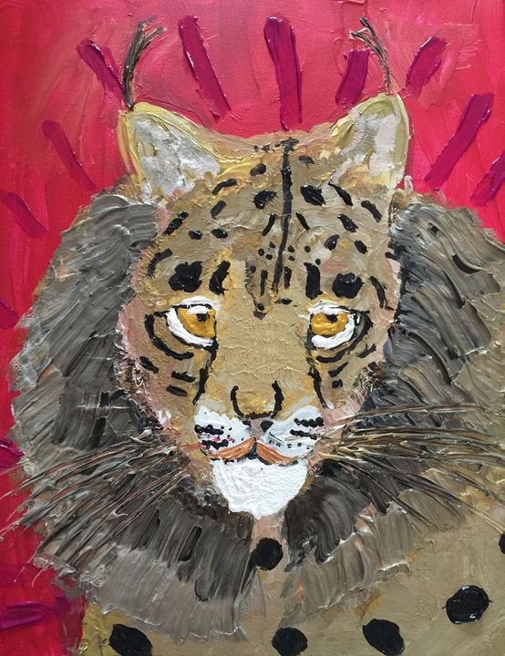 Feline Fear - Faces Of The Endangered - Paintings & Prints, Animals ...
