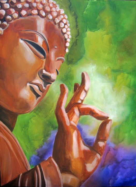 Buddha print on canvas - Kierra Gallery - Paintings & Prints, Religion ...