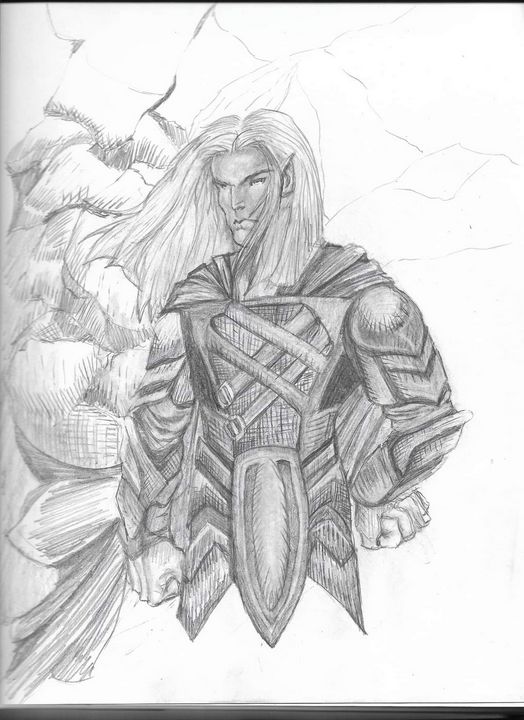 Elf in Armor - Bernie's Art - Drawings & Illustration, Fantasy ...