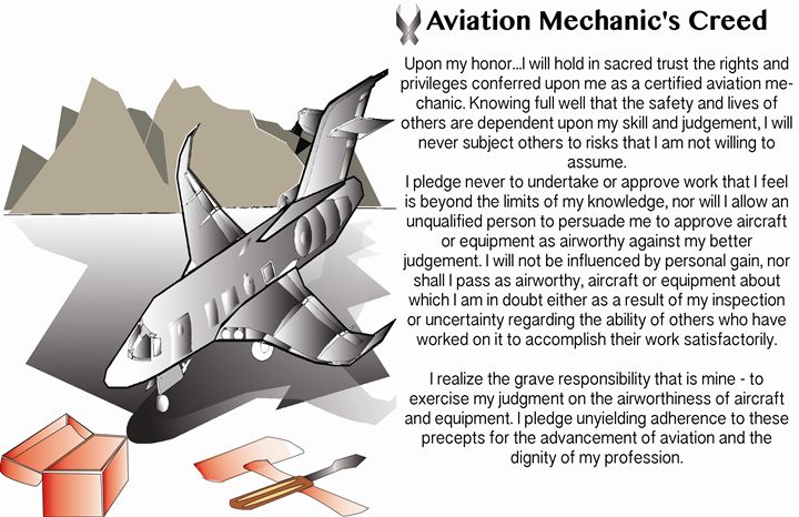 Aircraft Mechanic's Creed - Bernie's Art - Digital Art & AI, Vehicles ...