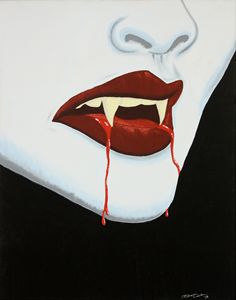 Pretty Fangs - Dusty Pewonka - Paintings & Prints, Fantasy & Mythology ...