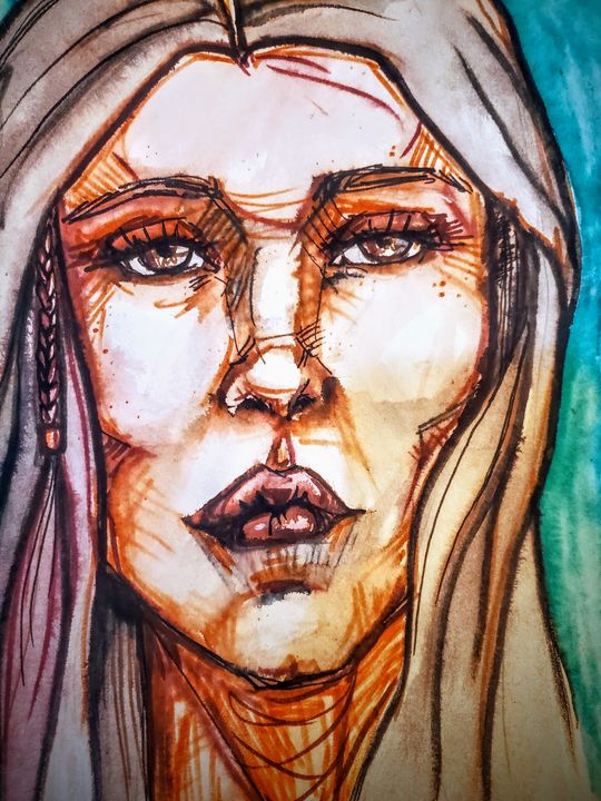 A wise woman - Pieces of Joy - Drawings & Illustration, People ...