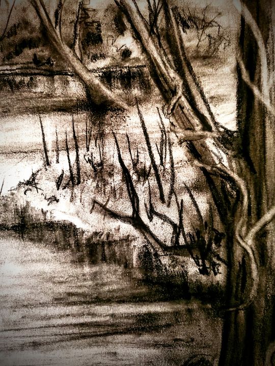 Swampy landscape - Pieces of Joy - Drawings & Illustration, Landscapes ...