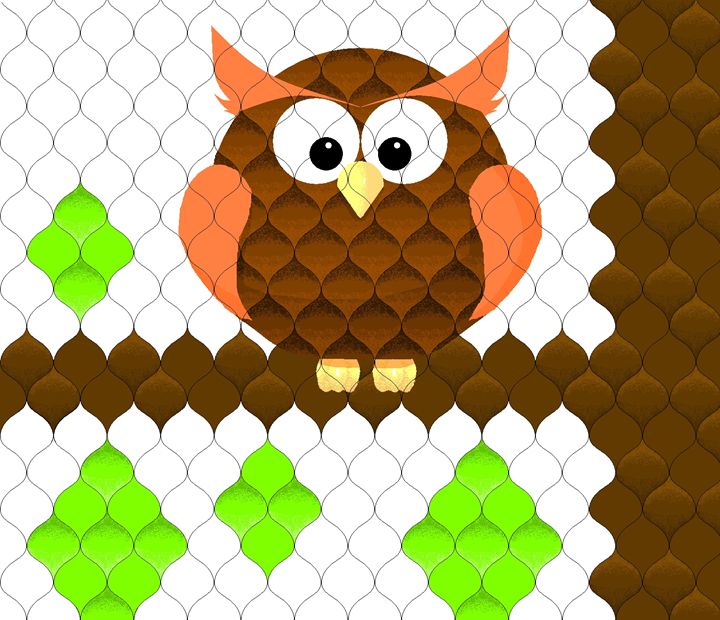 Owl in Tree - Geometry - Digital Art, Animals, Birds, & Fish, Birds ...