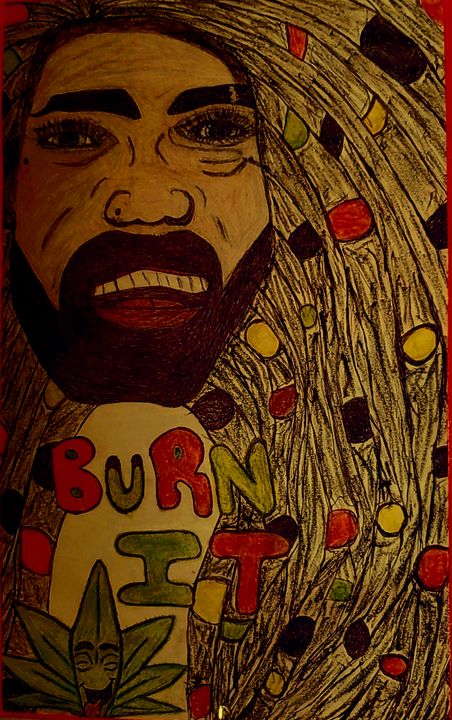 Bob Marley - Iris creative Art - Drawings & Illustration, Flowers ...