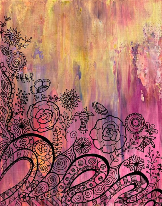 Doodle - Morgan Leigh Kennedy - Paintings & Prints, Abstract, Irregular ...