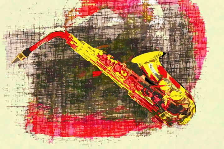 abstract saxophone - david ridley - Digital Art & AI, Entertainment ...