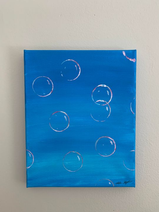 Bubbles - Chelsea Stephens - Paintings & Prints, Abstract, Geometric ...