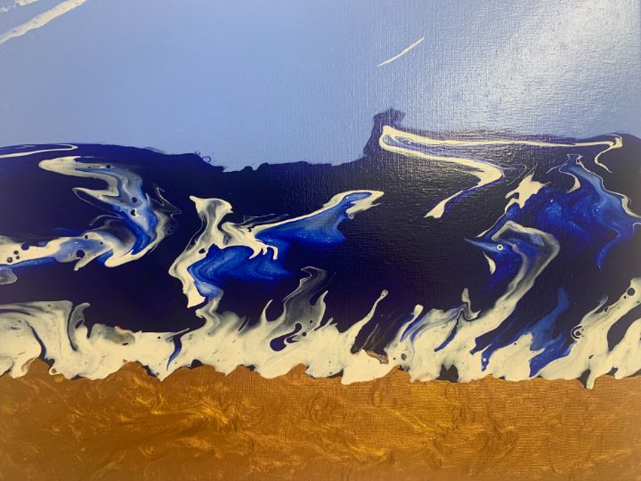 Wave - MarRo - Paintings & Prints, Landscapes & Nature, Beach & Ocean ...