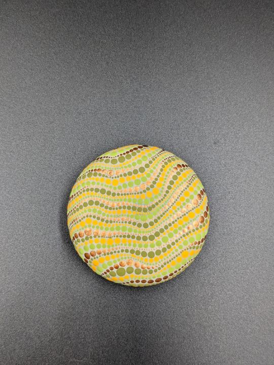 Abstract Hand-Painted Stone - Mandalas by Holli - Crafts & Other Art ...