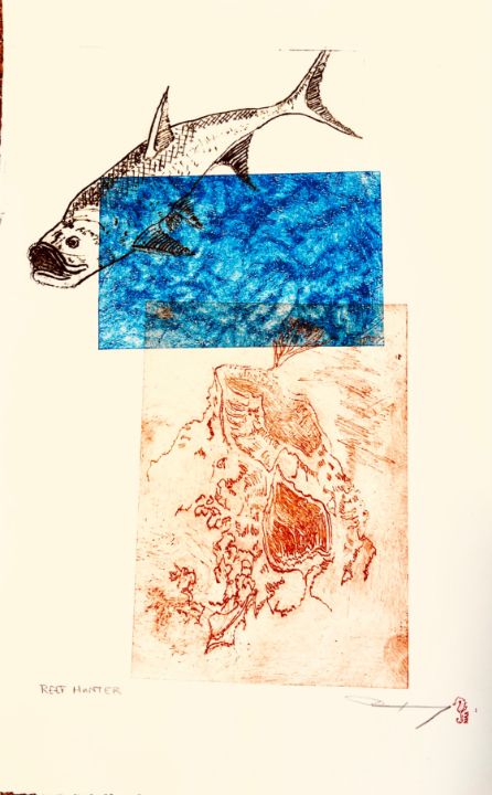 Reef Hunter - bmaxprint - Paintings & Prints, Animals, Birds, & Fish ...