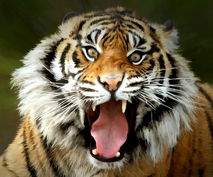 "Beyond Anger" - Bigan Fanli - Digital Art & AI, Animals, Birds, & Fish ...