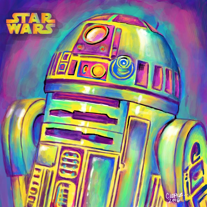 R2D2 - Chris Lopez Art - Paintings & Prints, Fantasy & Mythology, Space ...