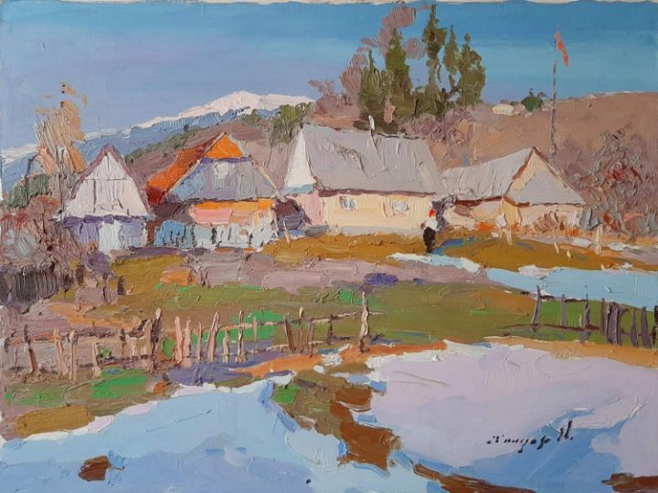 In His Yard - Shandor Alexander - Paintings & Prints, Landscapes ...