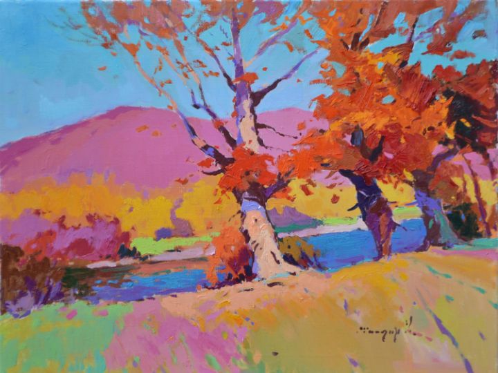 The Rustle of Autumn - Shandor Alexander - Paintings & Prints ...