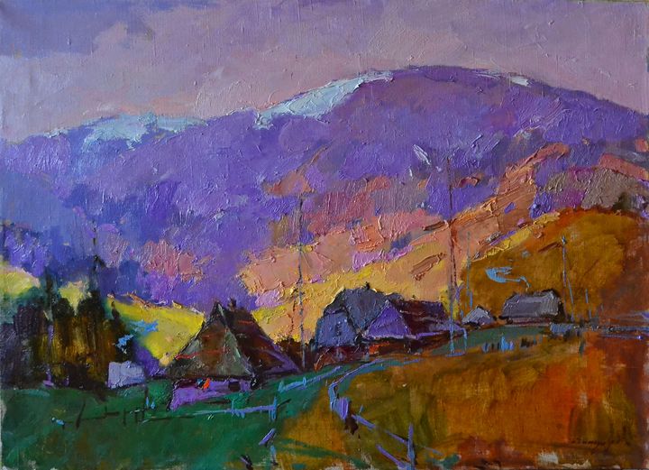 Morning Sloboda - Shandor Alexander - Paintings & Prints, Landscapes ...