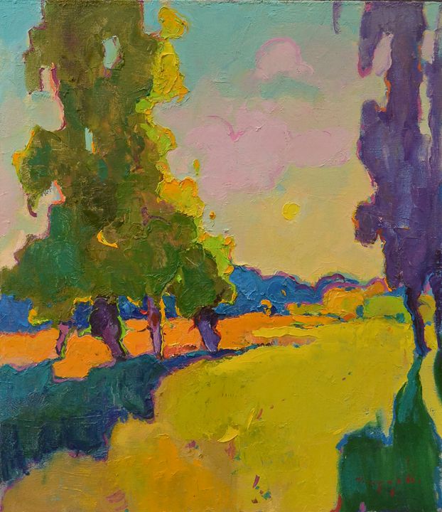 Sunset - Shandor Alexander - Paintings & Prints, Landscapes & Nature ...