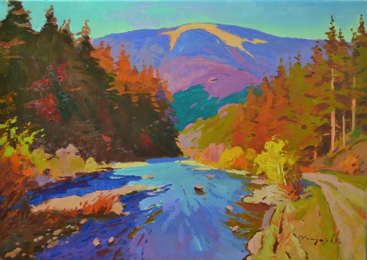 Mount Kamyanka - Shandor Alexander - Paintings & Prints, Landscapes ...