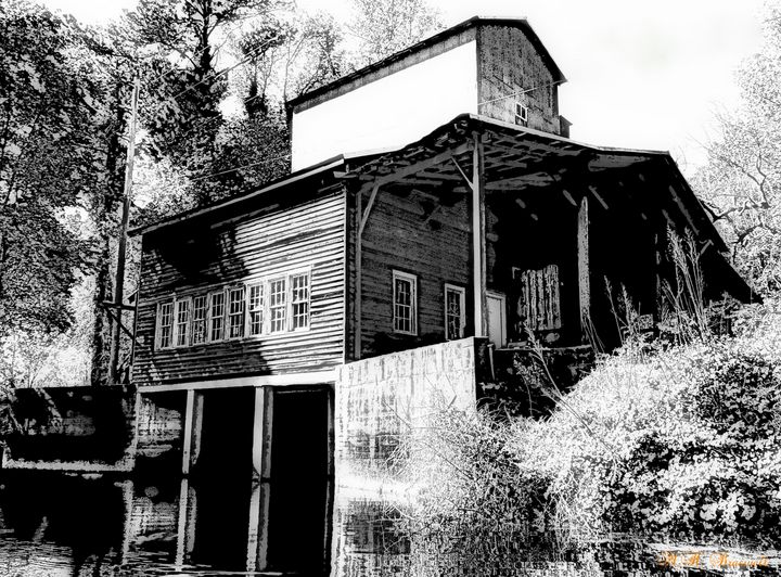 The Mill on Durden Pond - M.H. Braswell Photographs - Photography ...