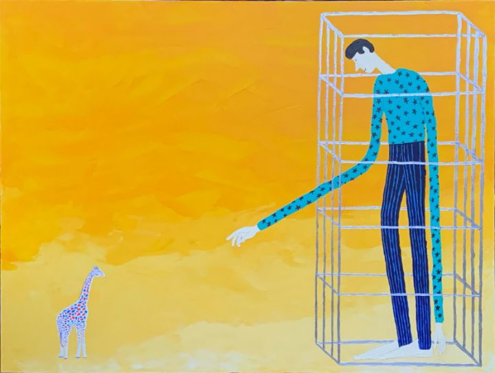 JirafaBlanca - Munjumbo Clinky - Paintings & Prints, Abstract ...