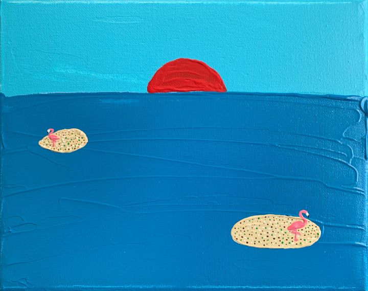 PlayaFlamenco - Munjumbo Clinky - Paintings & Prints, Animals, Birds ...