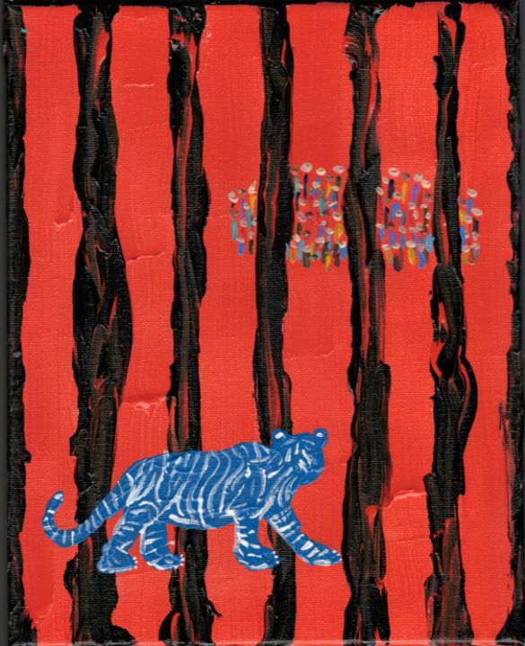 TigreAzul - Munjumbo Clinky - Paintings & Prints, Abstract, Figurative ...