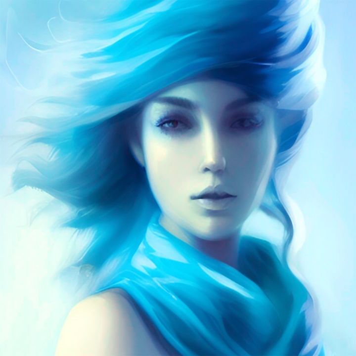 Girl in Blue #2 - FotoZooLee - Digital Art & AI, People & Figures ...